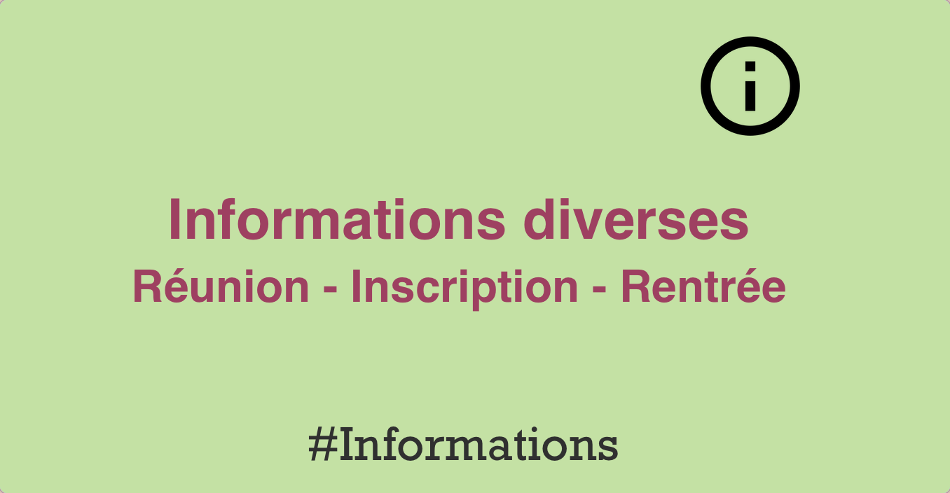 Informations diverses – Collège Vauban