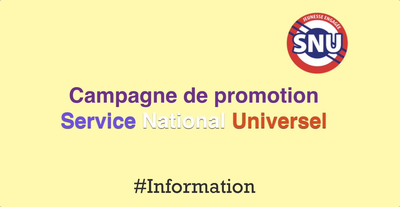 Campagne de promotion du Service National Universel 2023 – Collège Vauban